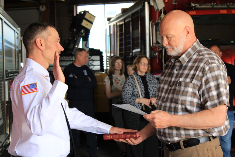New assistant fire chief and first female firefighter sworn in | News ...